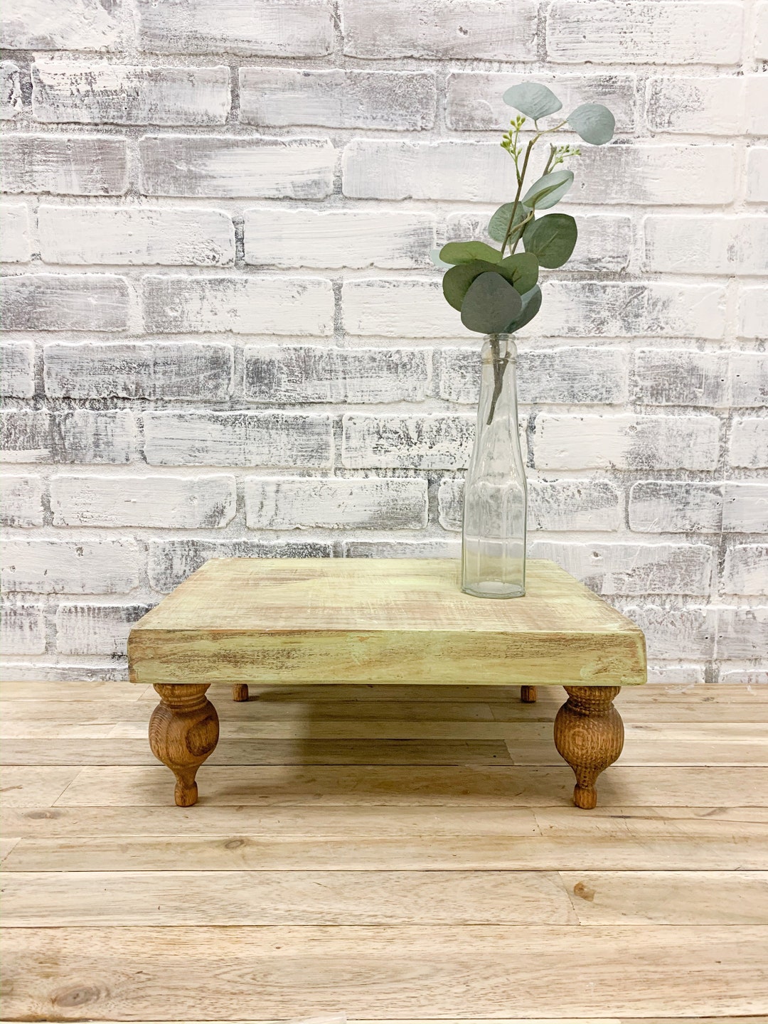 Large Farmhouse Wood Riser Painted and Stained Wood Riser Distressed ...