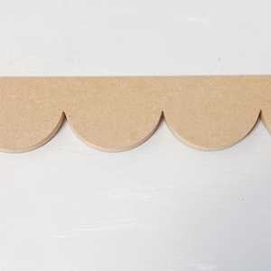 Scalloped MDF Trim Molding, Scallop Pattern MDF Trim, Each Piece 46 ...