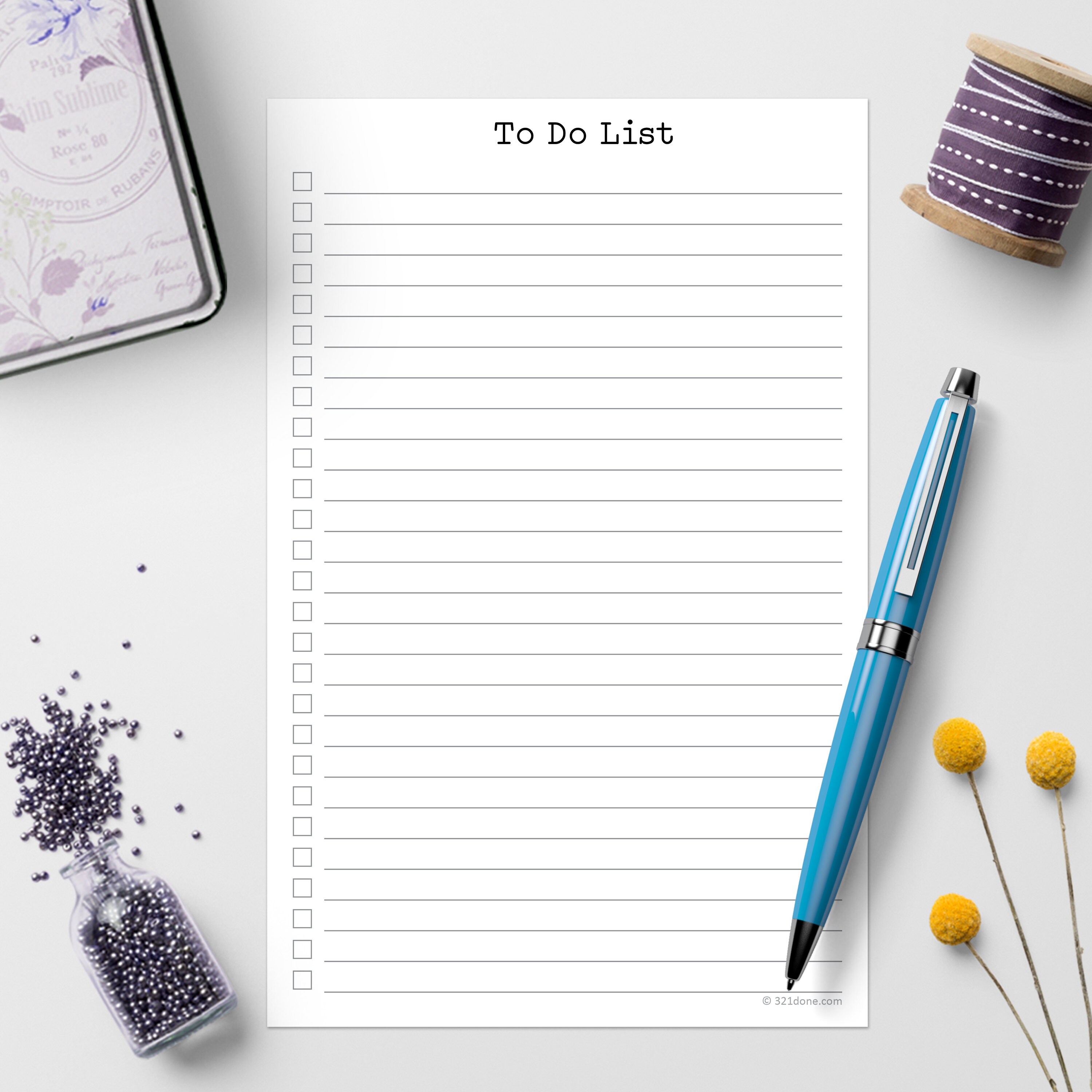 To Do List Notepad 50 Sheets 5.5 x 8.5 To-Do's Note | Etsy