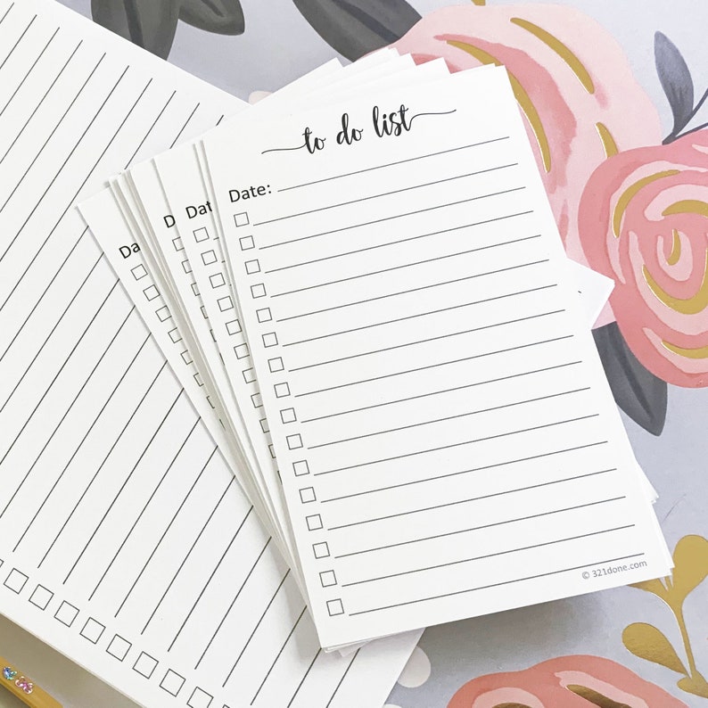 To Do List Cards 50 Pack Large 4x6 Inch Extra Large Vertical | Etsy