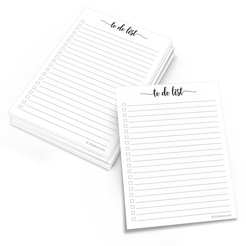 To Do List Cards Set of 50 5x7 Extra Large Vertical Index | Etsy