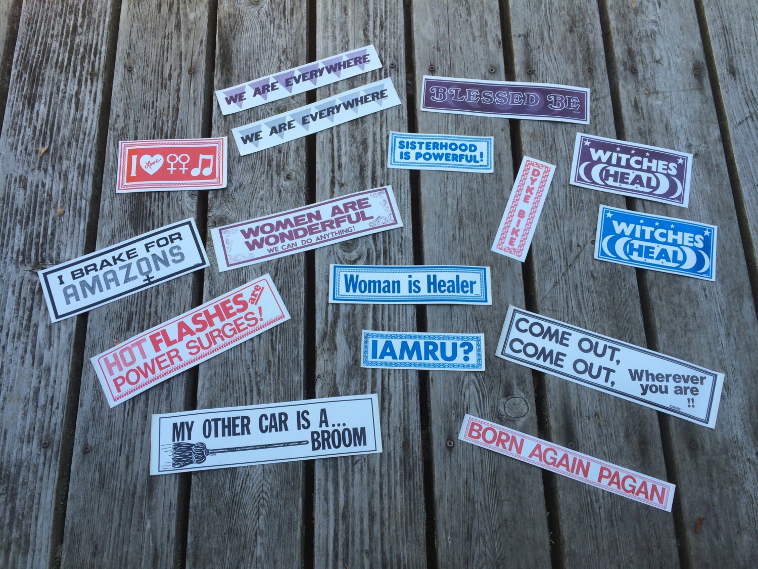 WITCHES HEAL Vintage Feminist Bumper Sticker - Etsy