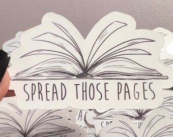 Spread Those Pages Sticker - Etsy