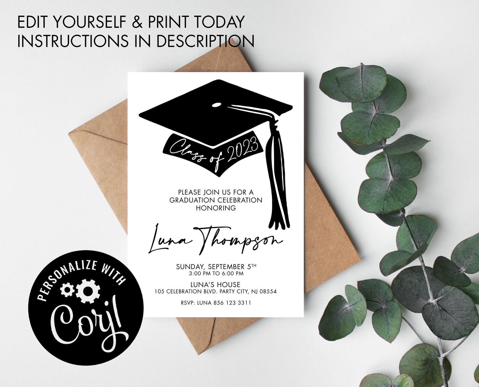 Graduation Party Invitation Printable Graduation Party - Etsy