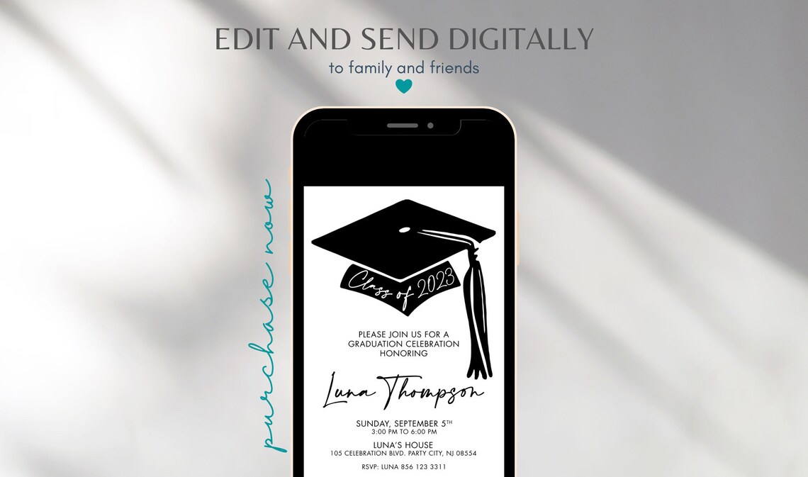 Graduation Party Invitation Printable Graduation Party - Etsy
