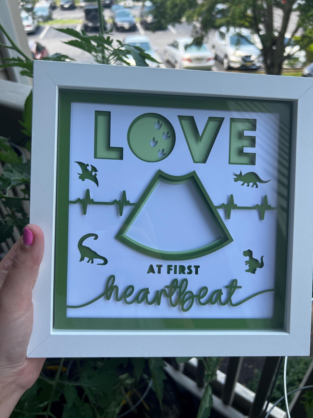 3D Ultrasound Baby Shadowbox, Birth Announcement Shadowbox, Custom Baby ...