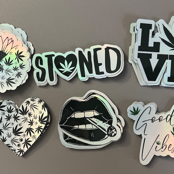 Weed Aesthetic Stickers - Etsy