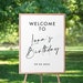 EDIT YOURSELF - Welcome Birthday Party Sign Birthday, Custom Welcome ...