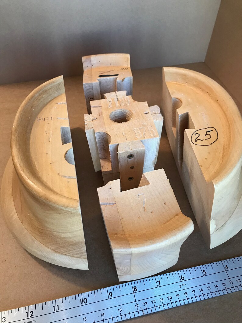 Top Hat Block Crown, Millinery Hat Block, Hat Crown Wooden Hat Block ...