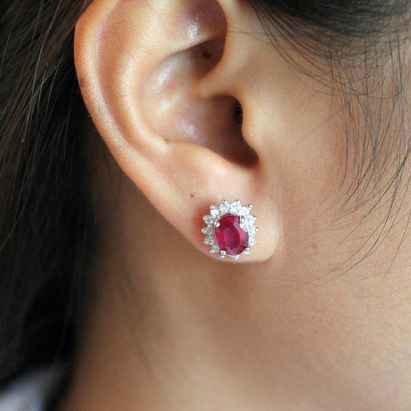Ruby Earrings - Etsy