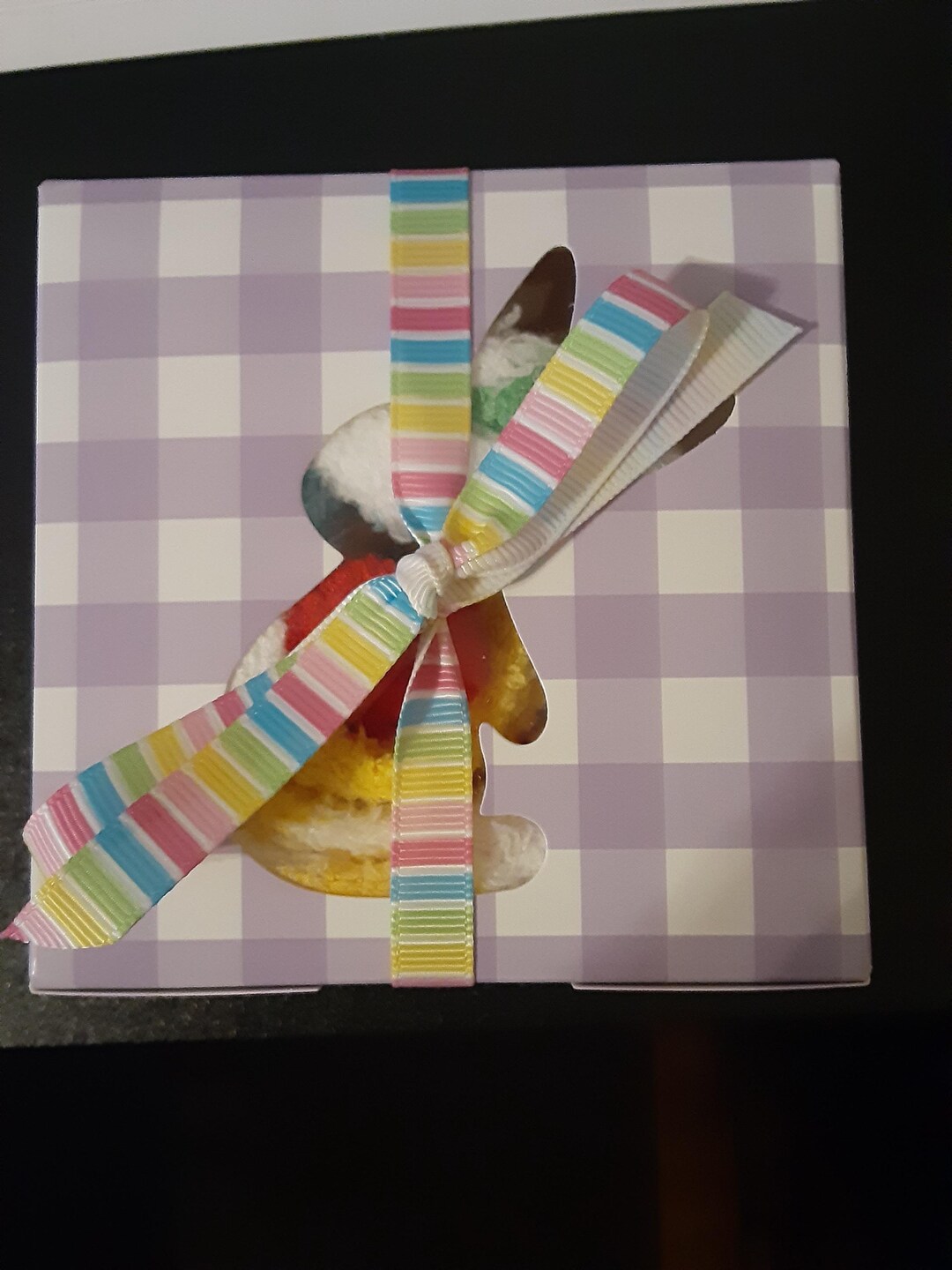 Fuzzy Sock Cupcake in a Easter Themed Cupcake Box, Easter, Basket ...