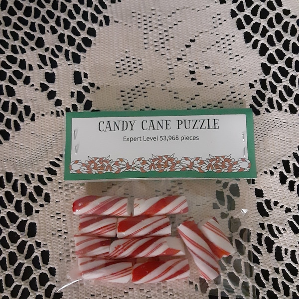 Candy Cane Puzzle - Etsy