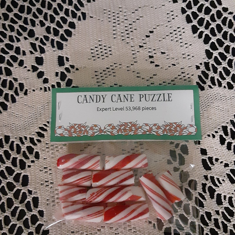 Candy Cane Puzzle - Etsy