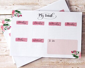 Weekly planner | Etsy