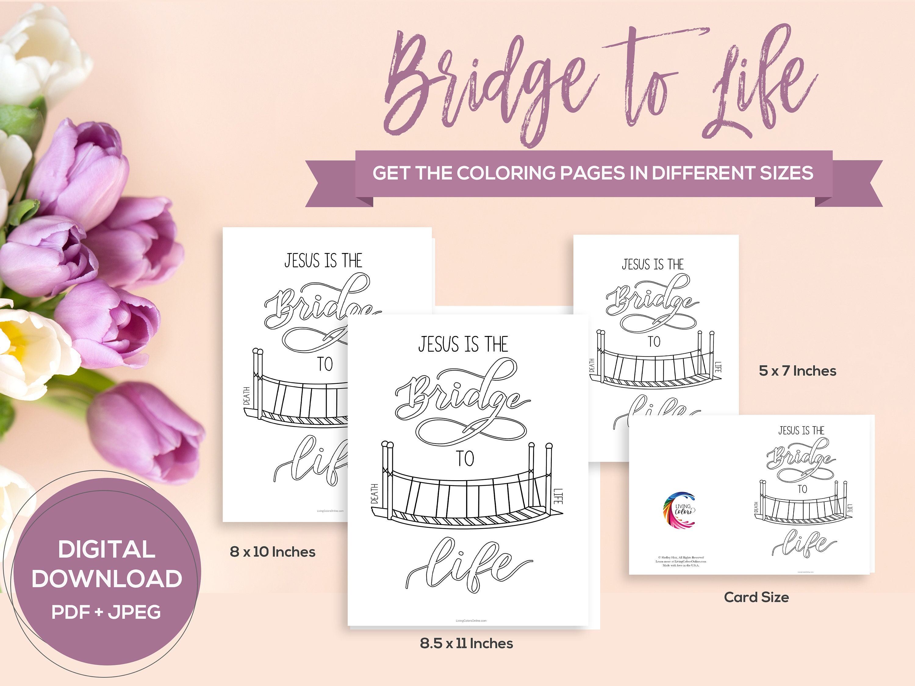 Bridge to Life Lettering Practice Sheets Christian - Etsy