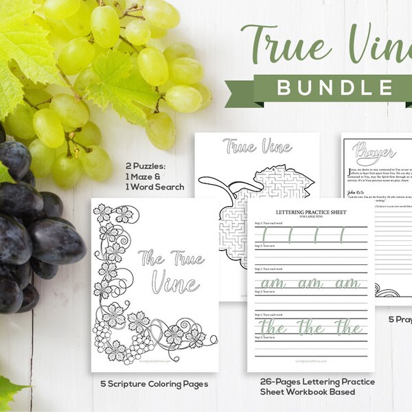 Vine Coloring Pages - Etsy