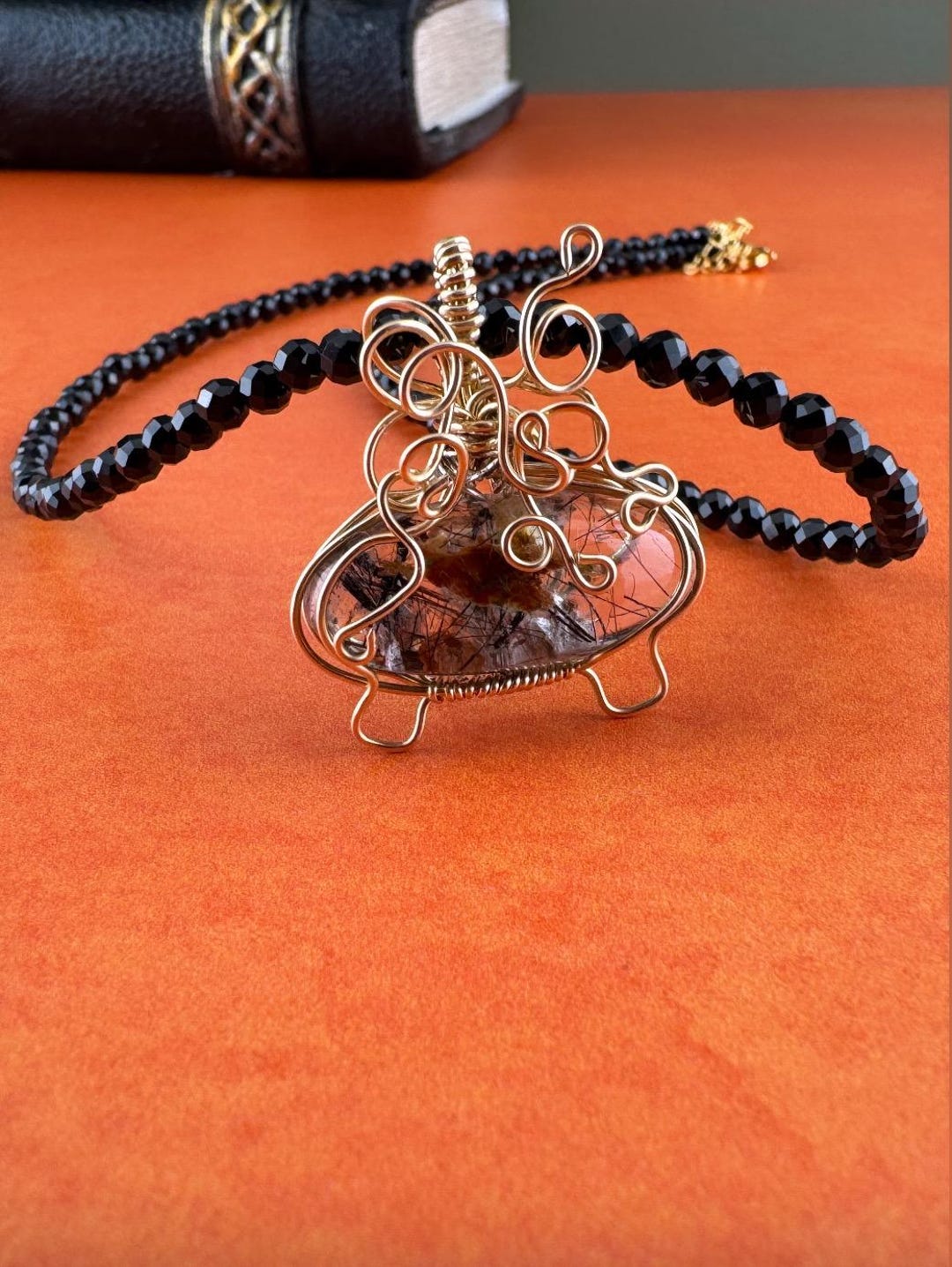 Halloween Wire Wrapped Cauldron Pendant Necklace • Handmade Witchy ...