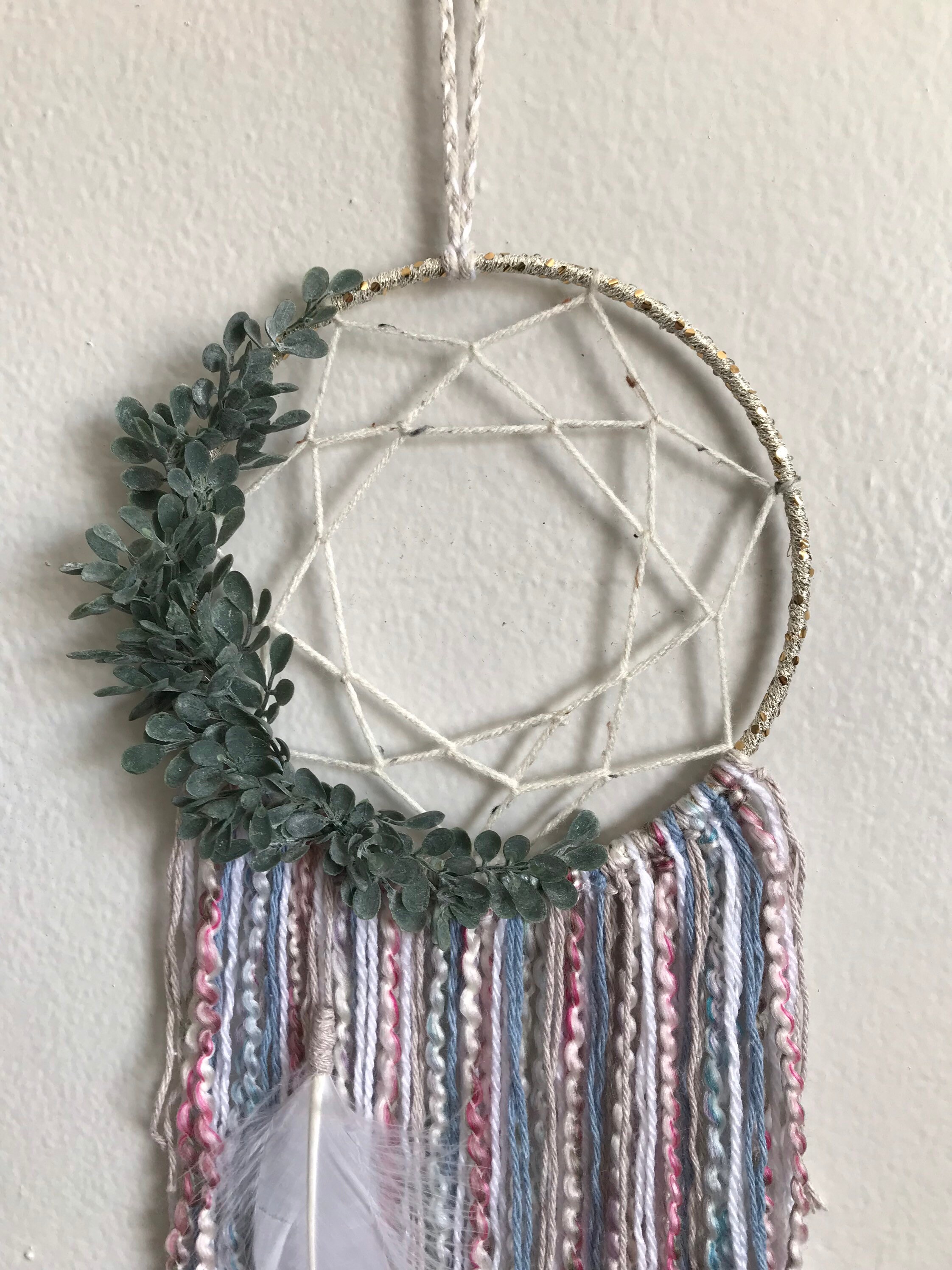 7 Dream Catcher With Greenery Ready to Ship Decor Boho Kids | Etsy