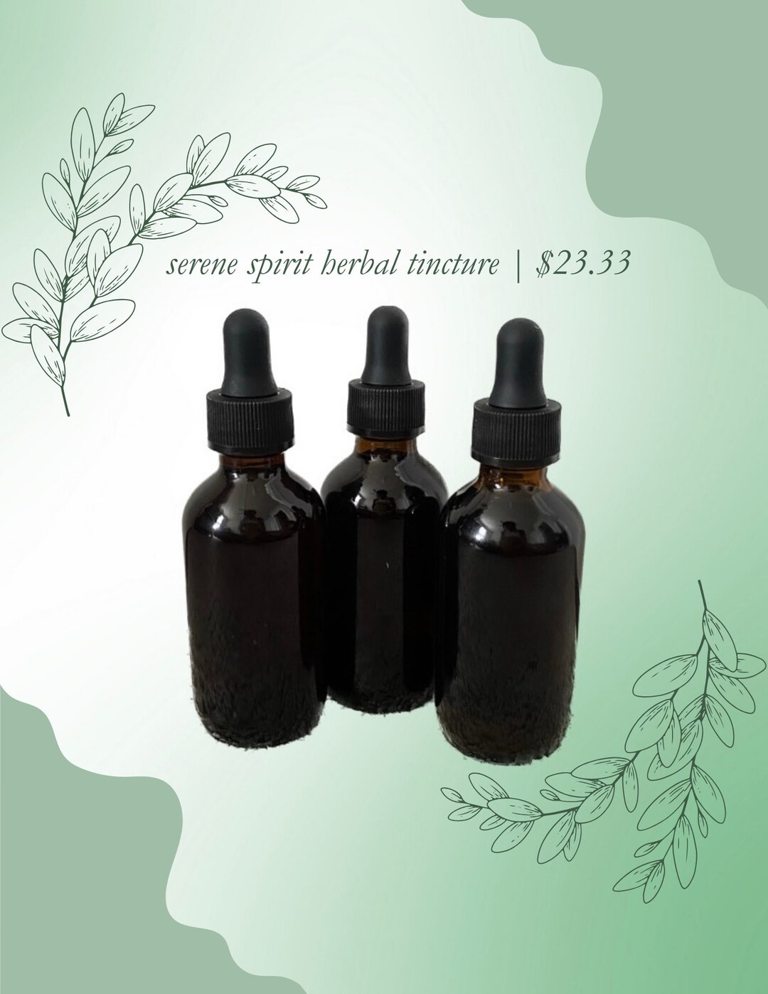 Serene Spirit Herbal Tincture 2 Fl Oz - Etsy