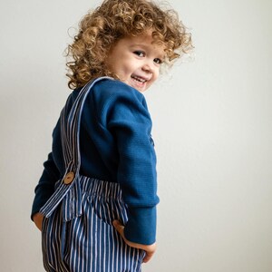 Baby Romper Railroad Stripe Overalls Hickory Stripe Overall Railroad ...
