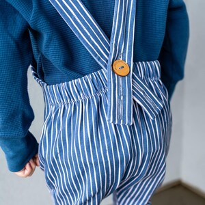 Baby Romper Railroad Stripe Overalls Hickory Stripe Overall Railroad ...