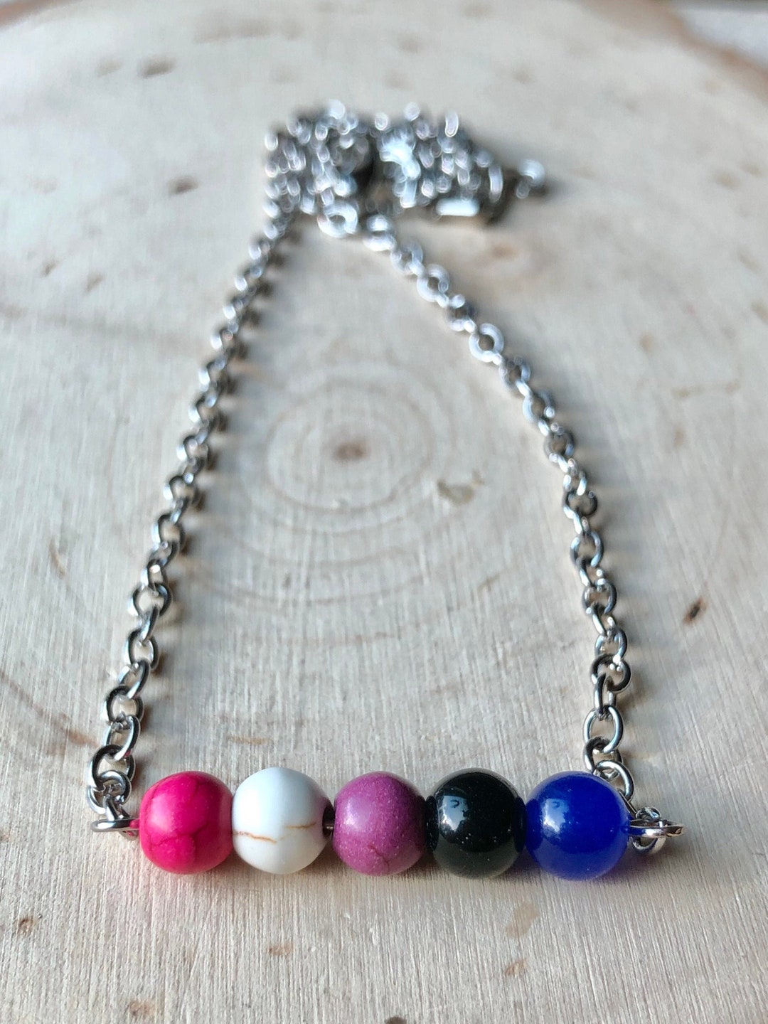Gender Fluid Pride Beaded Necklace Pride Donation - Etsy