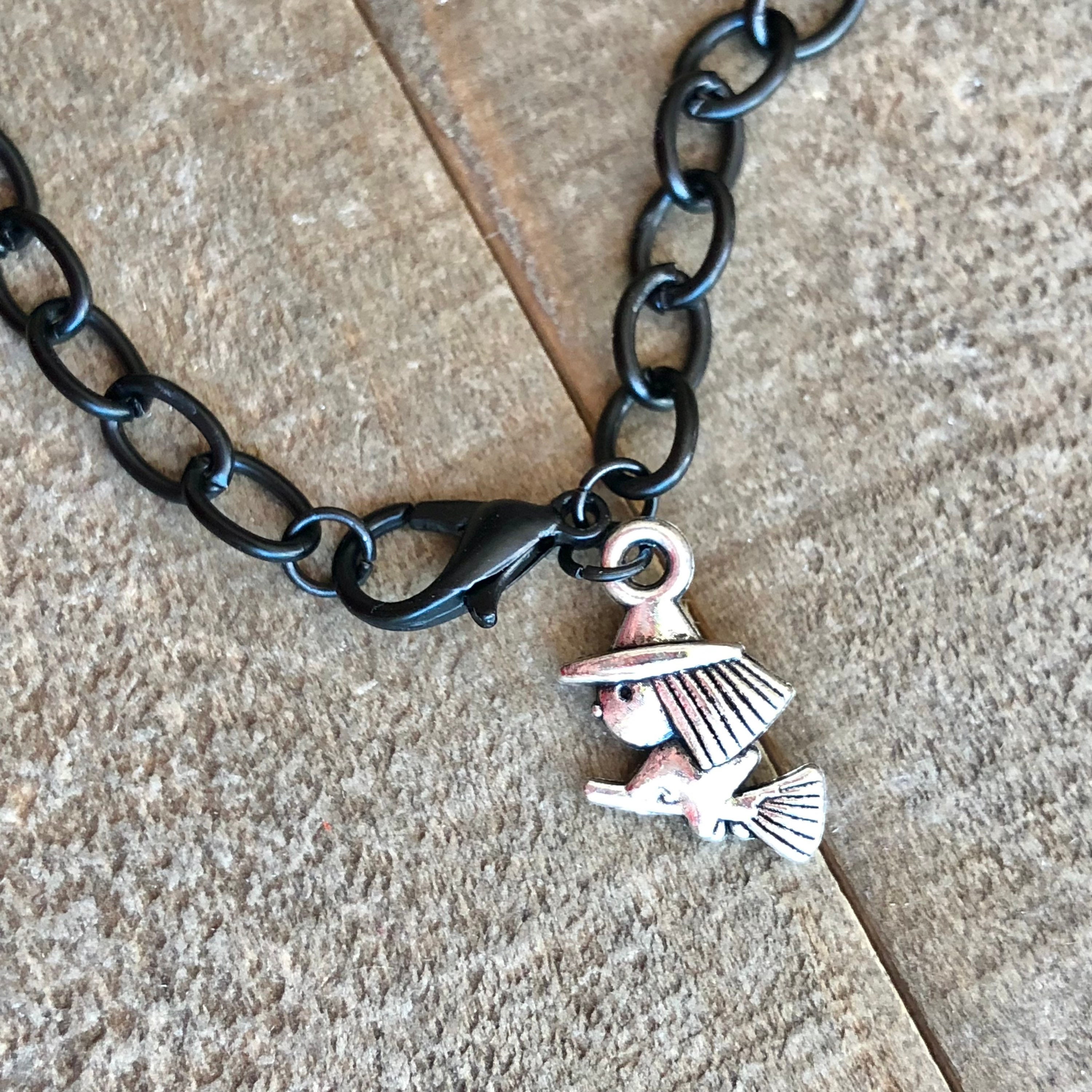 Witch Broomstick Tassel Chain Necklace - Etsy