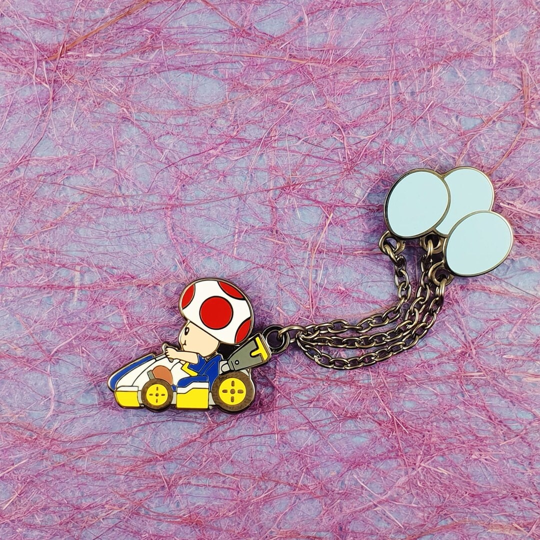 Toad Balloon Battle Mode Pin With Chain - Etsy