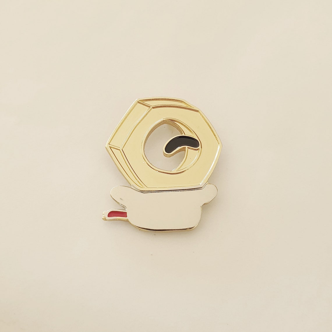 Meltan Shiny Gold Silver Enamel Pin Designed by Cuddlefish - Etsy