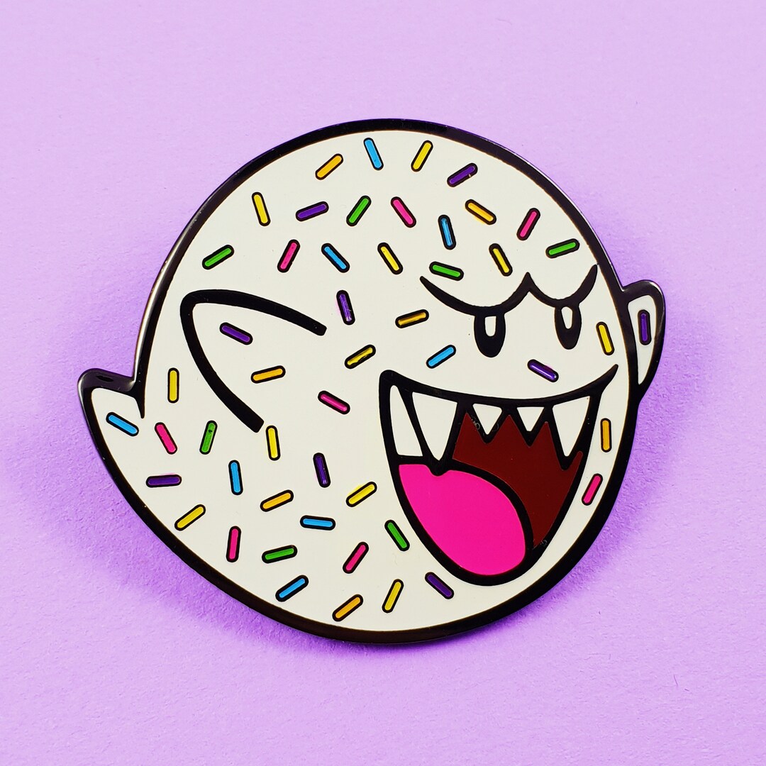 Sprinkle Boo Enamel Pin - Etsy