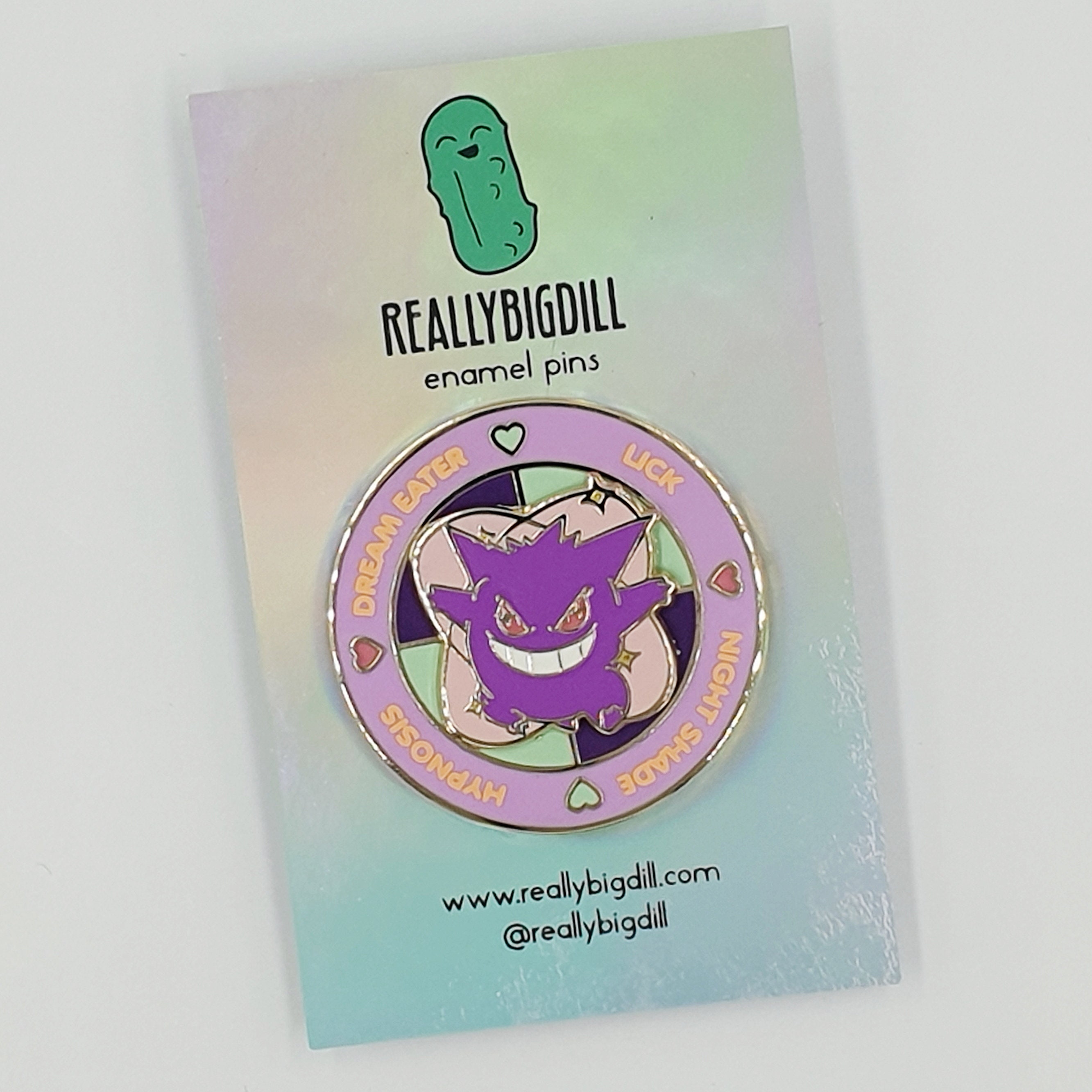 Gengar Pokemon Battle Spinning Hard Enamel Pin | Etsy