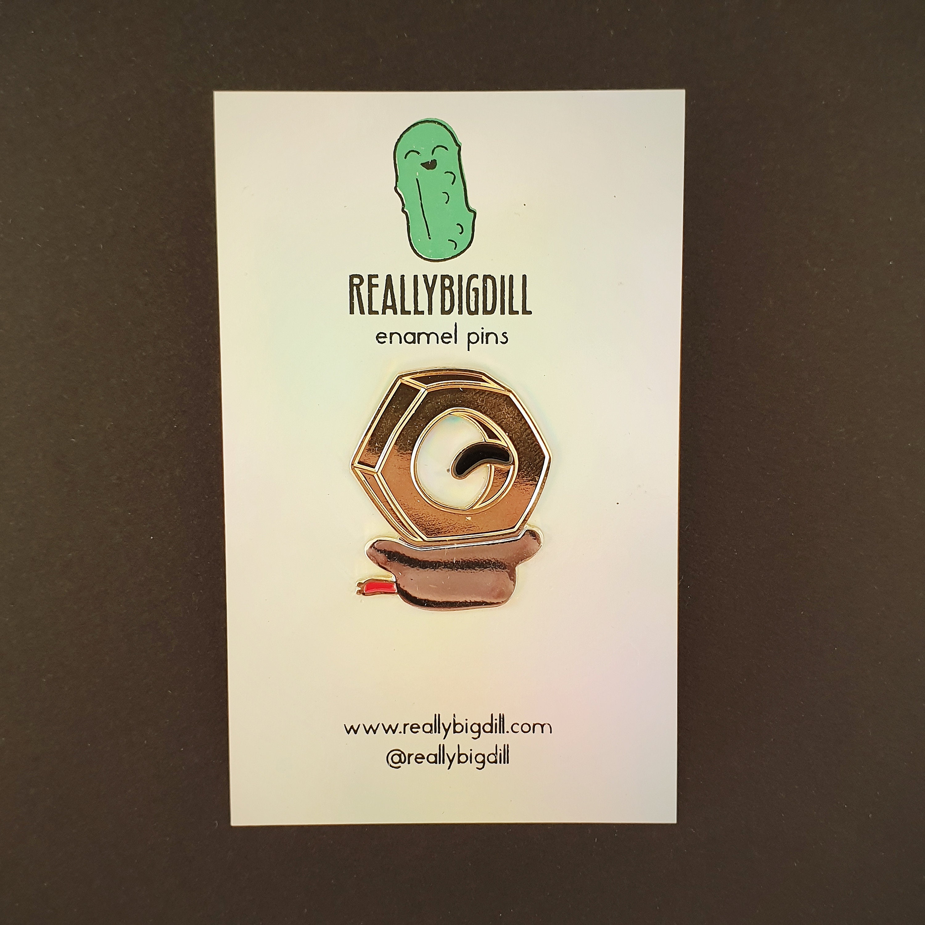 Meltan Shiny Gold Silver Enamel Pin Designed by Cuddlefish - Etsy