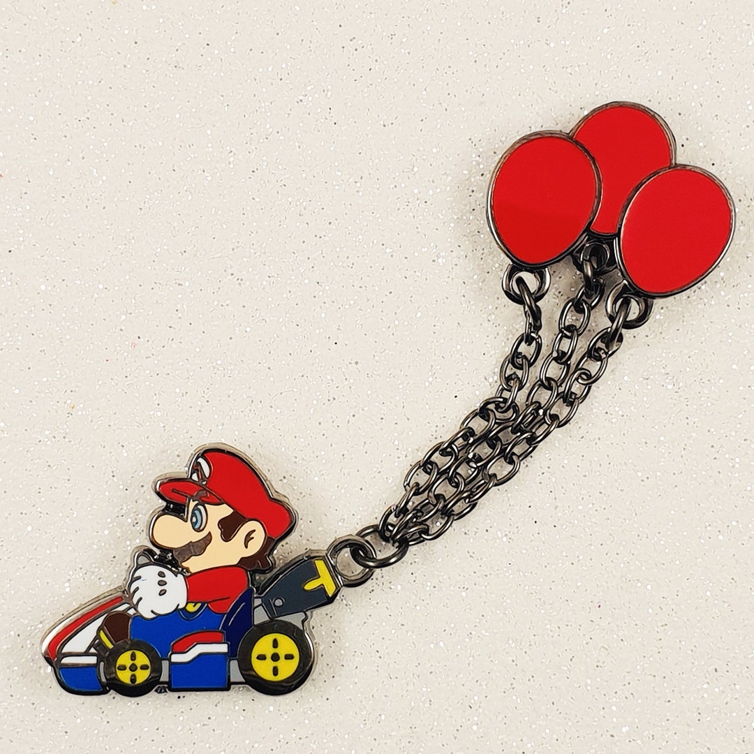 Mario Kart Balloon Battle Mode Enamel Pin With Chain - Etsy