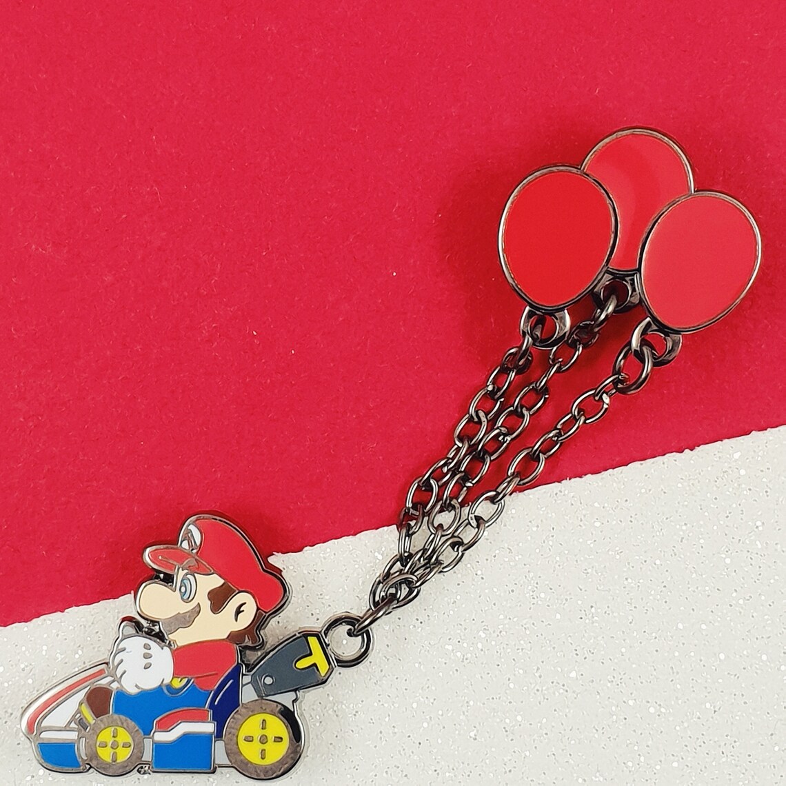 Mario Kart Balloon Battle Mode Enamel Pin With Chain - Etsy