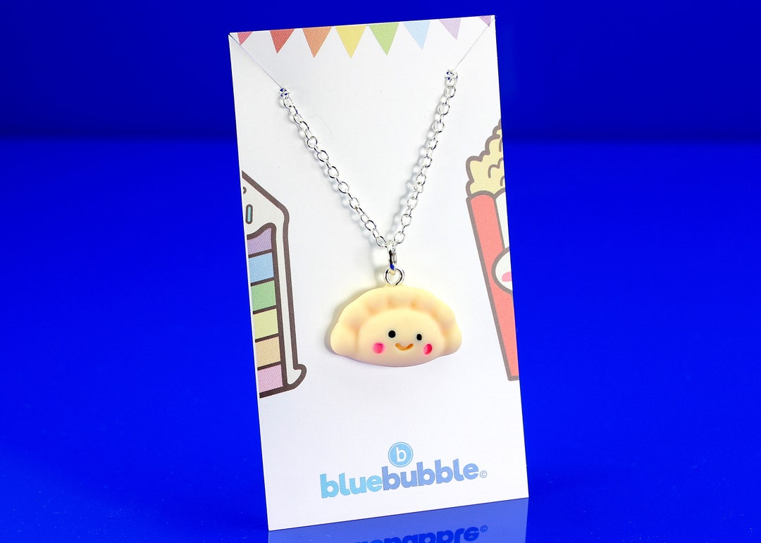 Bluebubble KAWAII CAFE Happy Dumpling Pendant Necklace on Gift Card ...