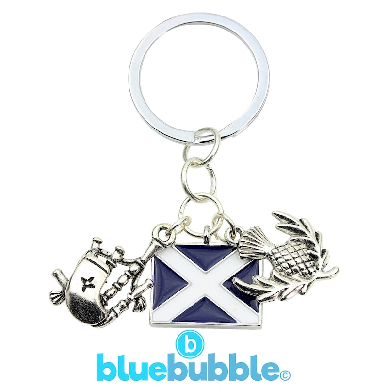 Scotland Flag Keyring - Etsy
