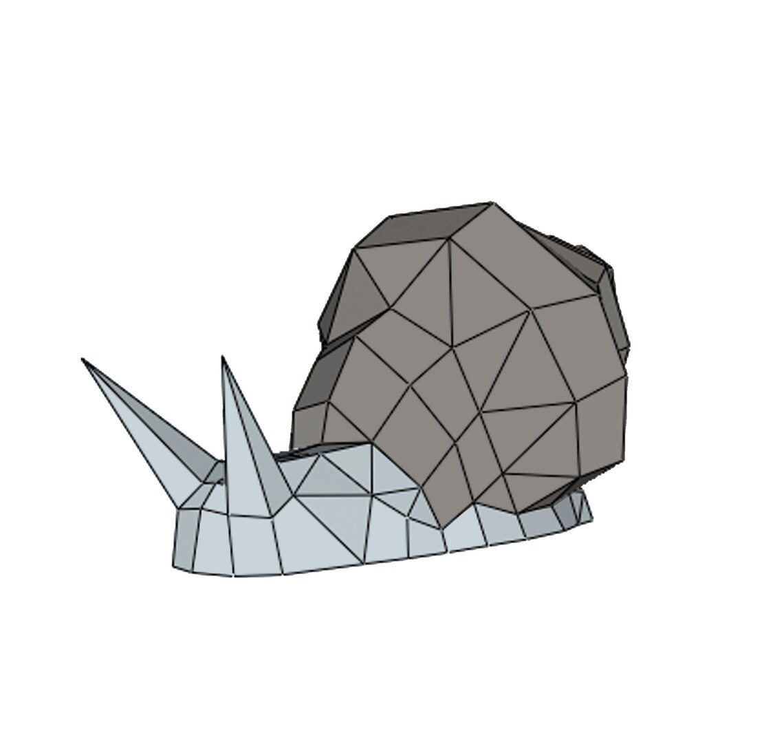 Papercraft Snail Paper Sculpture DIY Trophy Low Poly PDF - Etsy