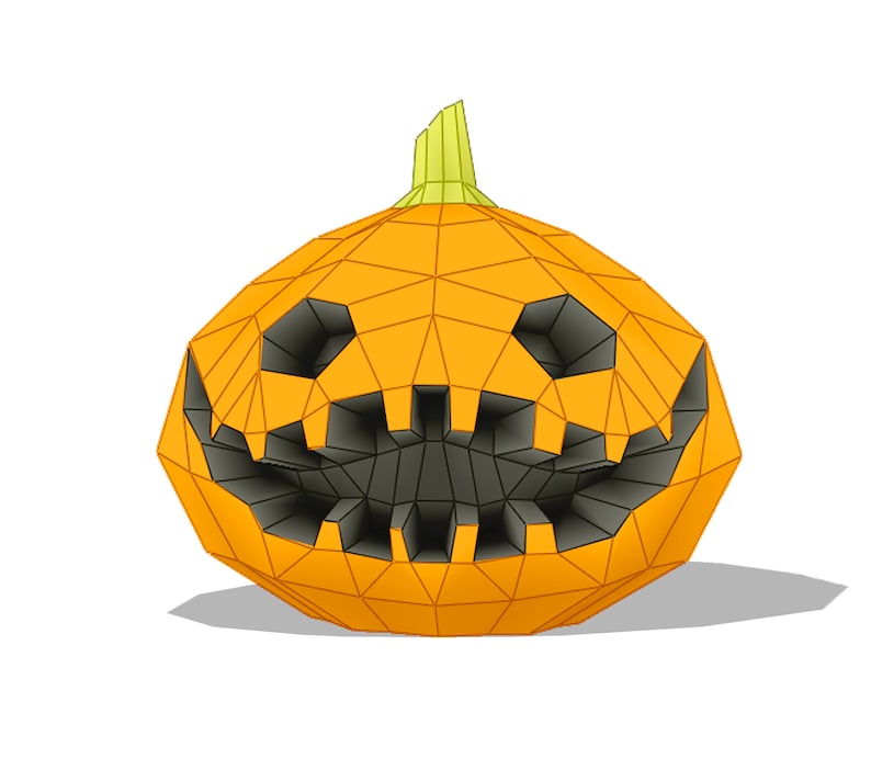 Calabaza papercraft decoración de halloween papel Escultura - Etsy México