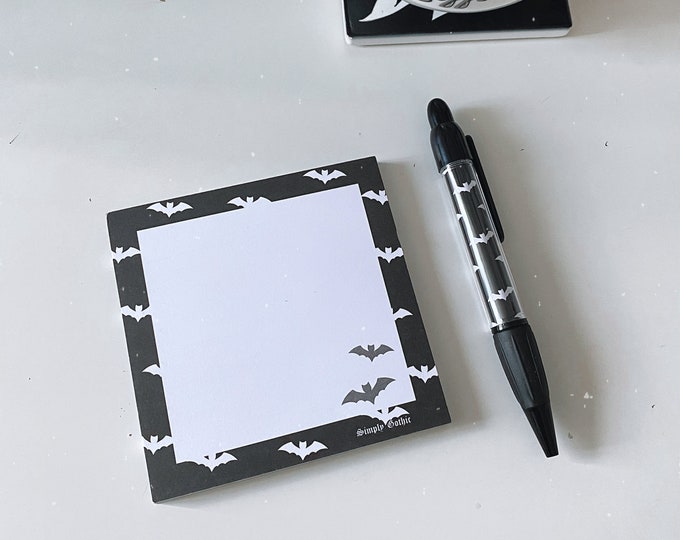 Memo Pad // Gothic Stationary, Goth Notepad, Cute Desk Pad, Corporate ...