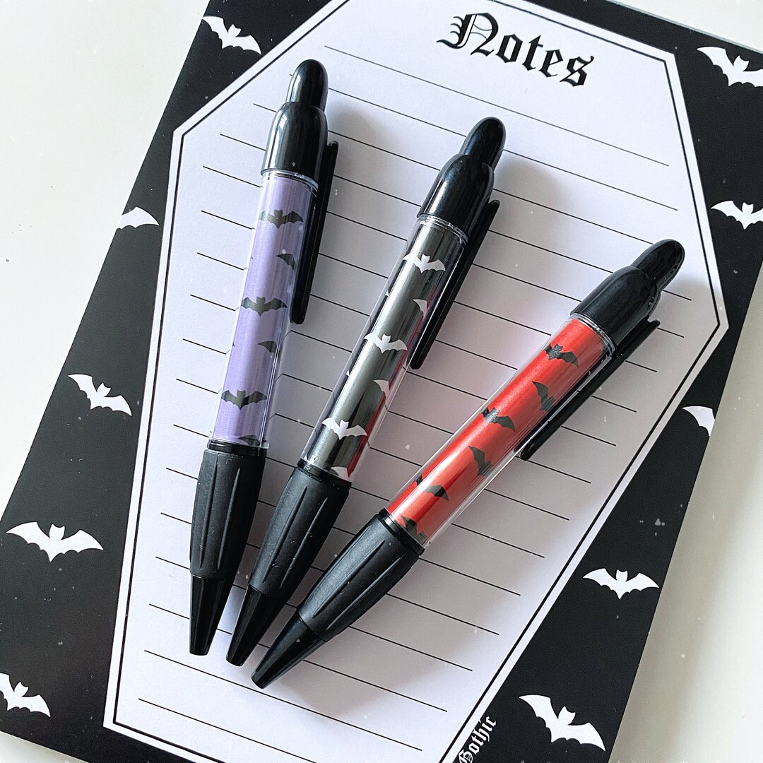 Goth Pens // Dark Academia, Gothic Stationery, Vampire, Goth Stationary ...
