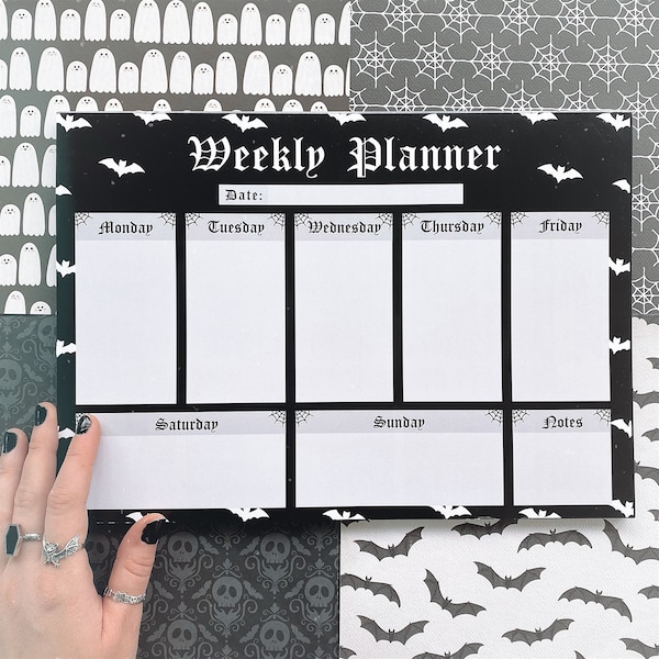 Gothic Printable Planner - Etsy UK