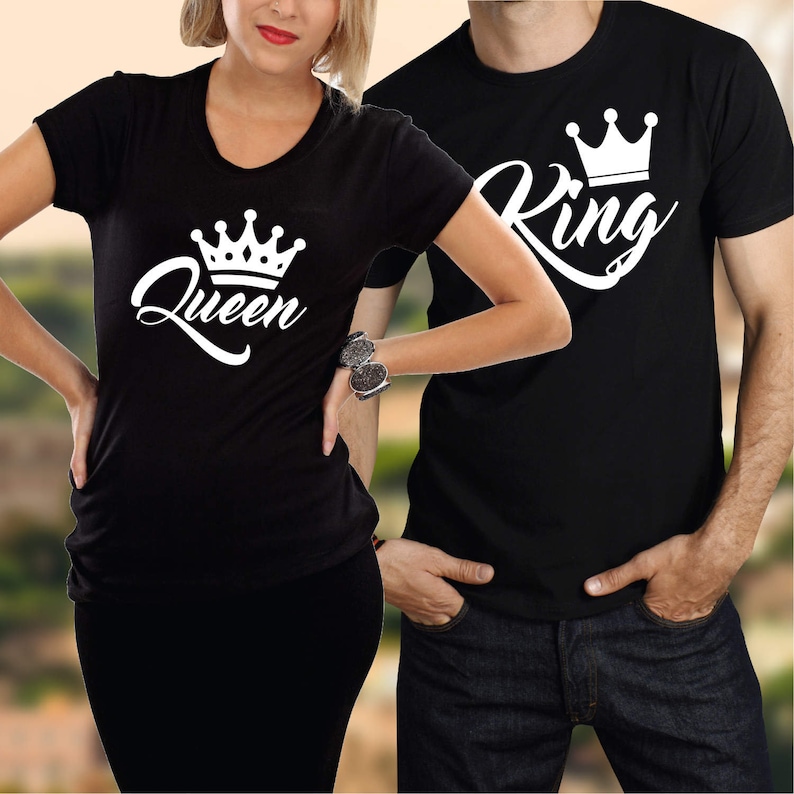 King and Queen Shirts Couple Shirts Couple Matching Shirts | Etsy