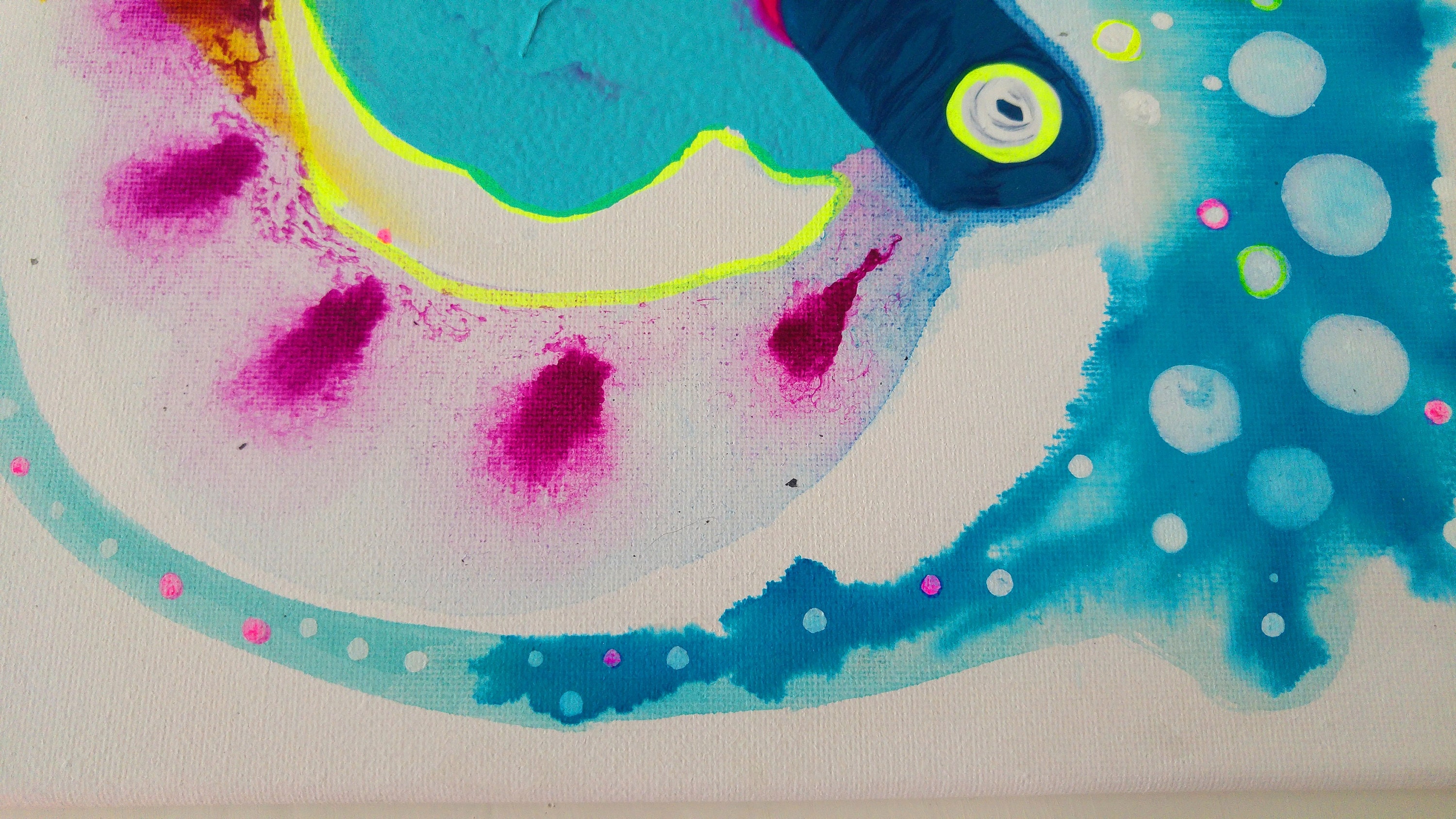 Organic Abstract Painting on Canvas Floral Organic Art Green - Etsy