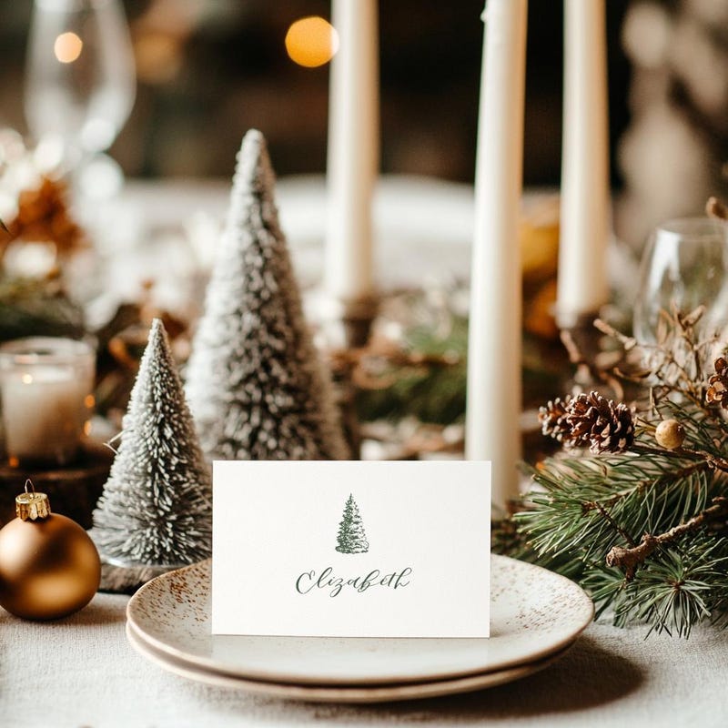 Winter Place Cards - Etsy