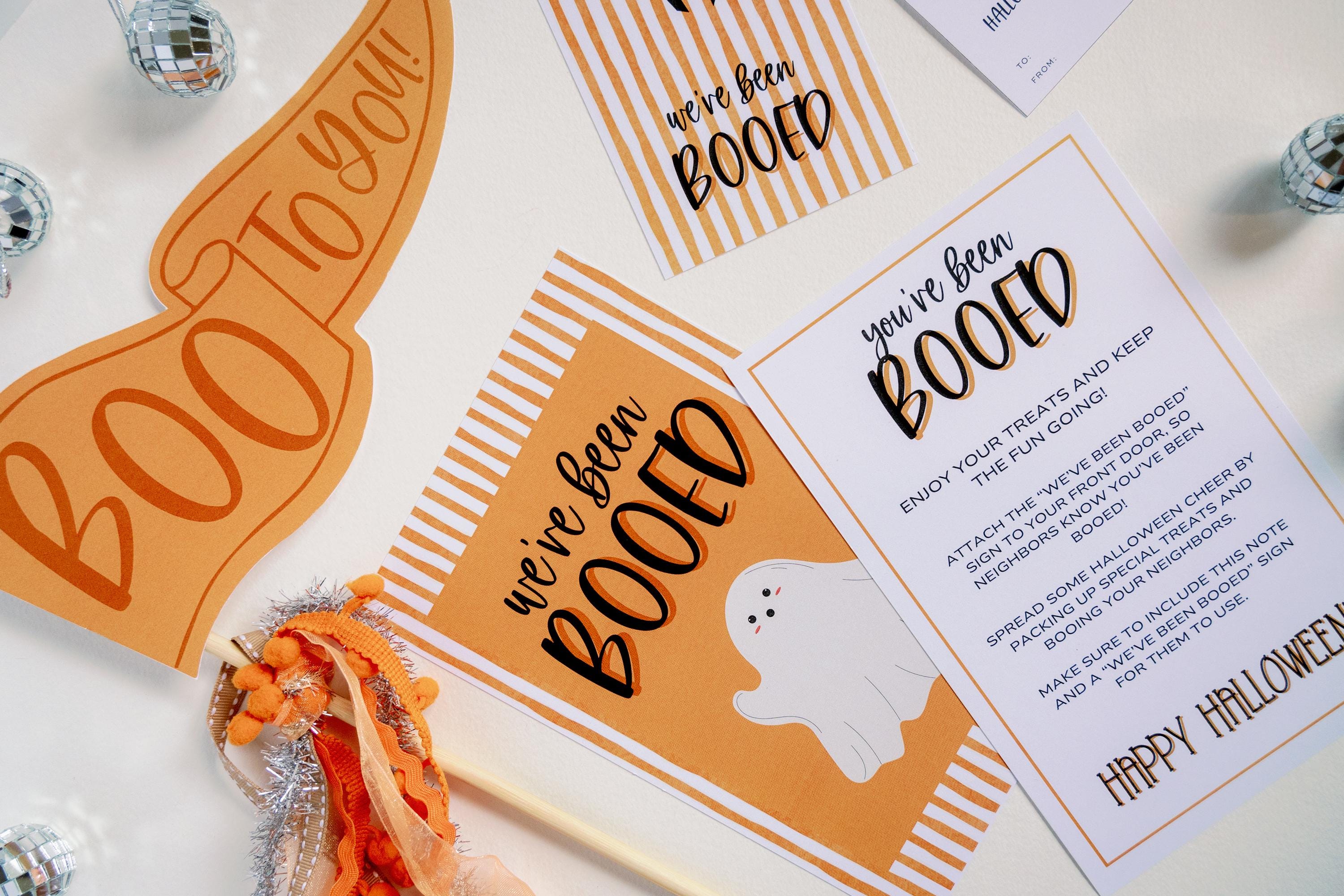 You've Been Booed Printable Set – Halloween Printable for Gifts ...