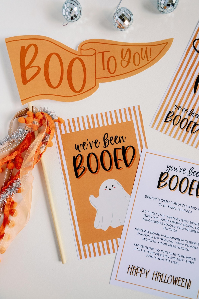 You've Been Booed Printable Set – Halloween Printable for Gifts ...