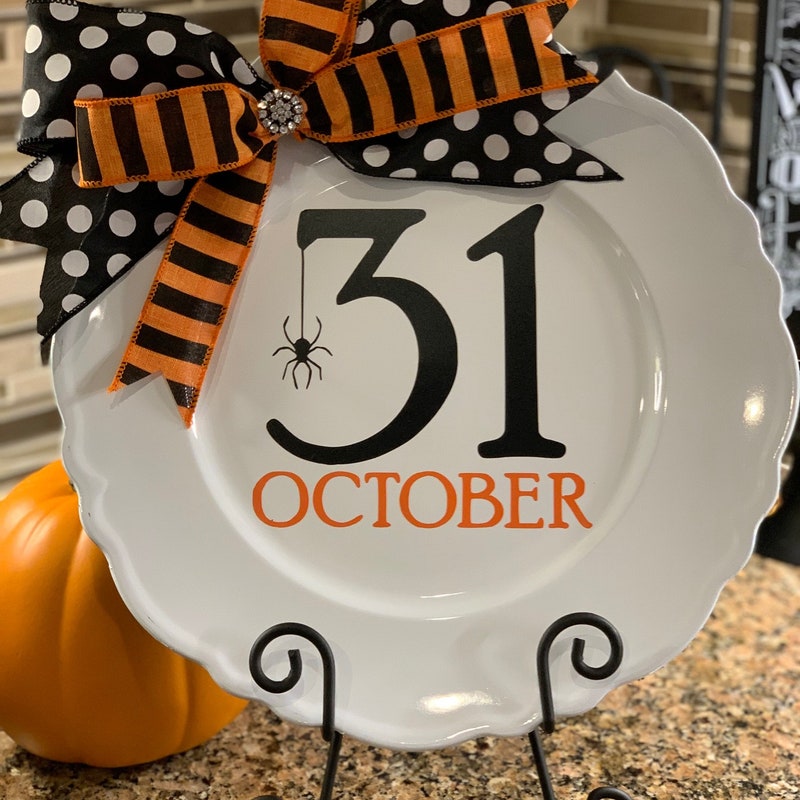 Halloween Plates - Etsy