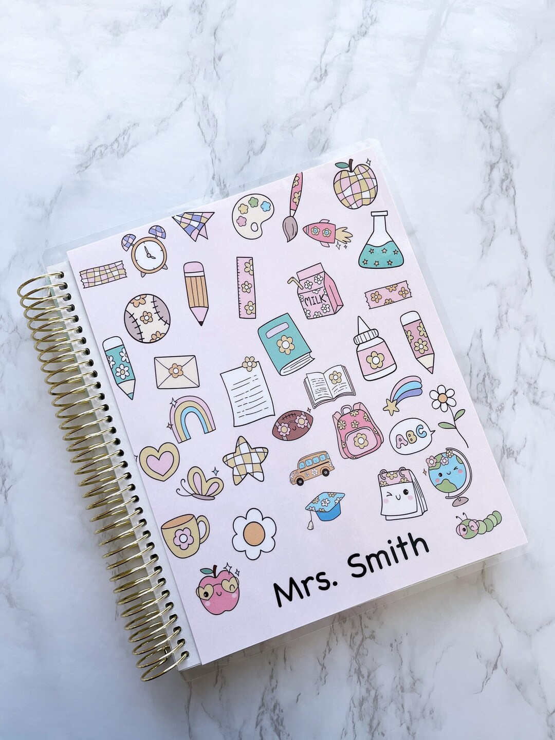 Teacher Planner Cover for Your Erin Condren Planner, Happy Planner ...