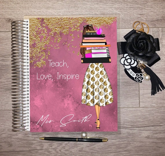Teacher Planner Cover for Use With Your Erin Condren Planner - Etsy