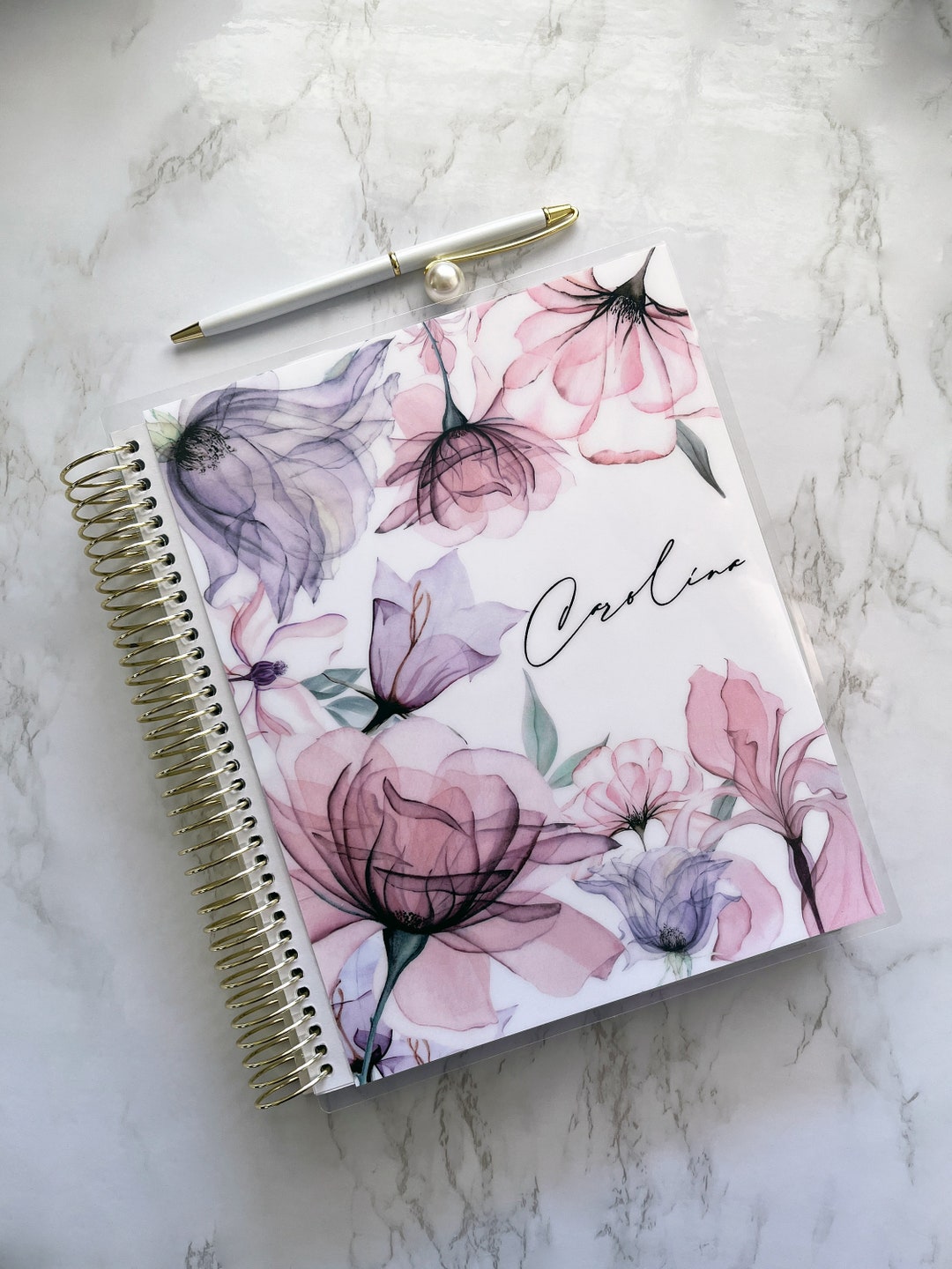 Floral Planner Cover for Your Erin Condren Planner, Happy Planner ...